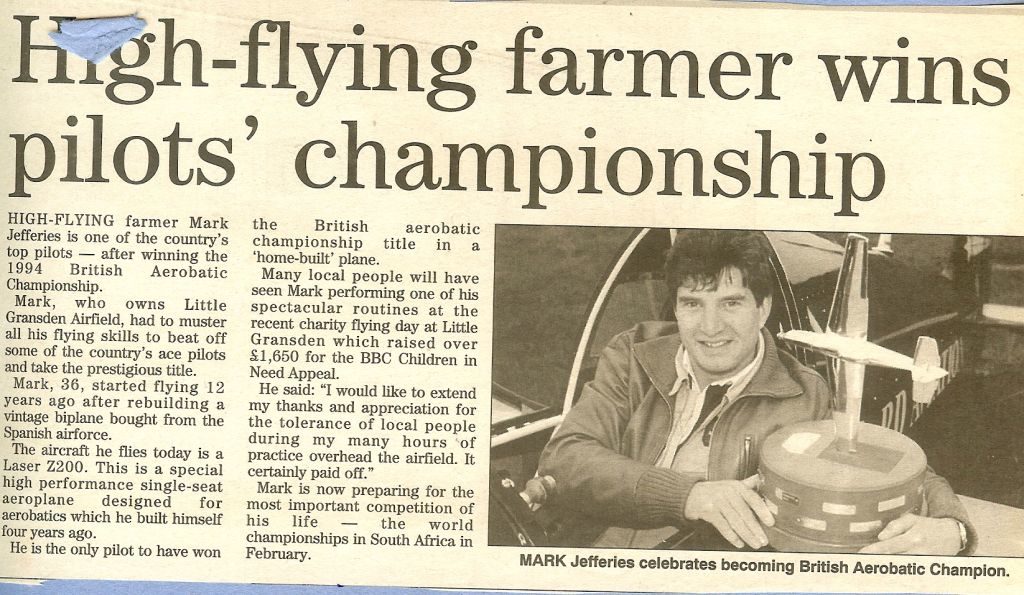 Mark Jefferies – International air display pilot