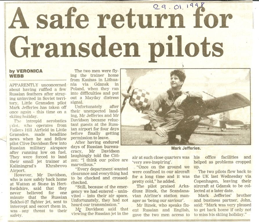 Mark Jefferies – International air display pilot