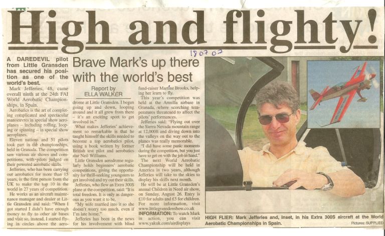 Mark Jefferies – International air display pilot